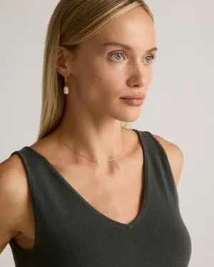 Quince Mongolian Cashmere Cropped Tank Top