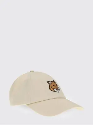 Maison Kitsuné Embroidered Fox Head Baseball Cap - Ivory