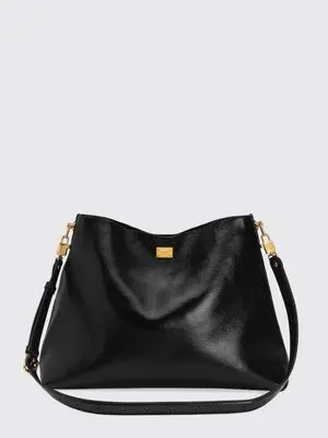 Dolce & Gabbana Vittoria Large Bag In Leather - Black