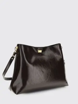 Dolce & Gabbana Vittoria Large Bag In Leather - Brown