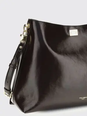 Dolce & Gabbana Vittoria Large Bag In Leather - Brown