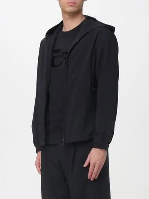 Emporio Armani Zip-up Hooded Jacket - Black