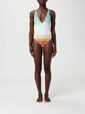 Missoni Metallic Polyester One-piece Swimsuit - Red