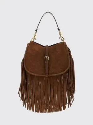 Etro Etro Pony Suede Bag With Maxi Fringes Beige