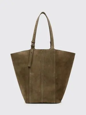 GOLDEN GOOSE 24/7 Suede Shoulder Bag With Tassel Detail - Brown