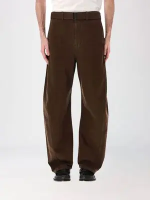 LEMAIRE Belted Trousers - Brown