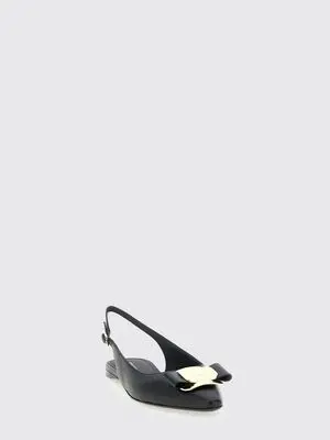 FERRAGAMO Slingback Ballet Flats - Black