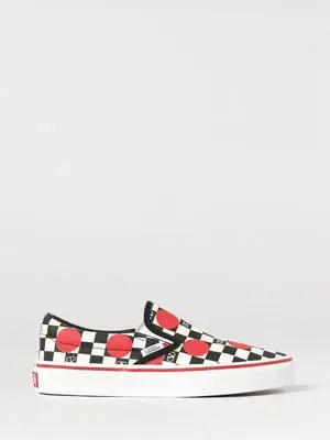VANS X Valentino Garavani Check And Polka Dot Canvas Slip-on Sneakers - Red