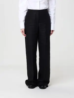 Agnona Tailored Wide Leg Trousers - Black