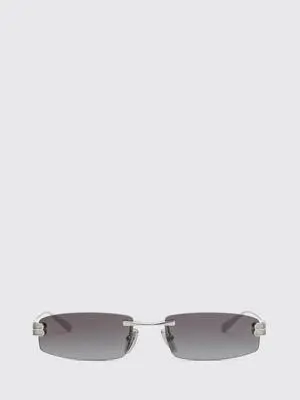 Balenciaga Rectangle Rimless Sunglasses - Silver