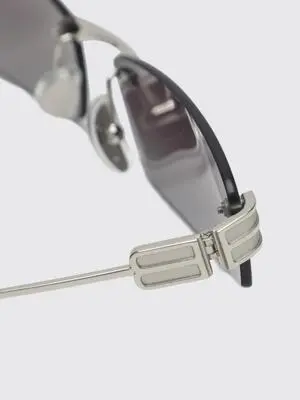 Balenciaga Rectangle Rimless Sunglasses - Silver