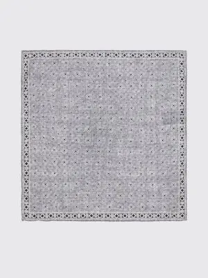 Brunello Cucinelli Brunello Cucinelli Geometric Pattern Silk Pochette Grey