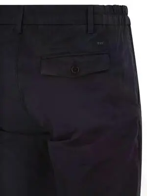 FAY Pleated Turned-up Trousers