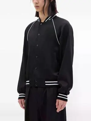 ANN DEMEULEMEESTER Esko Embroidery-detail Bomber Jacket - Black