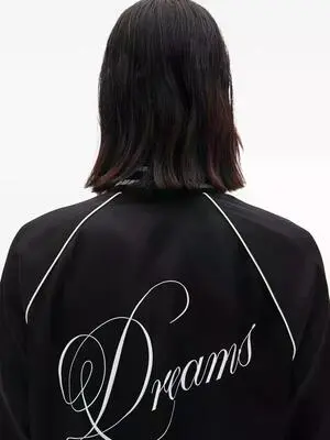 ANN DEMEULEMEESTER Esko Embroidery-detail Bomber Jacket - Black