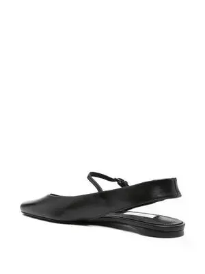 TOTEME Nappa Leather Slingback Mary Janes - Black