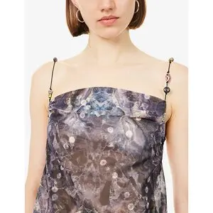 JADED LONDON Kapli Backless Chiffon Top