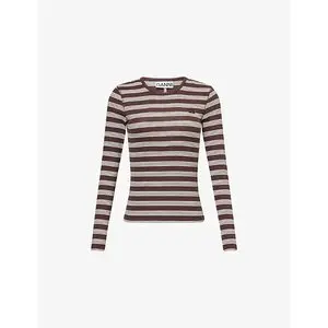 Ganni Round Neck Tops