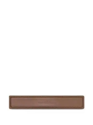 FPM MILANO Leather Luggage Handle And Tag - Silver
