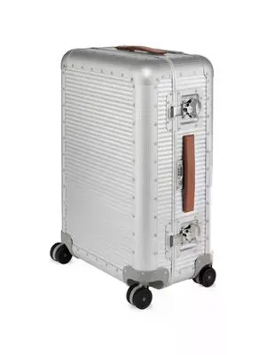 FPM MILANO Leather Luggage Handle And Tag - Silver