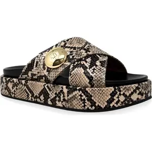 SHU SHOP Katie Platform Slide Sandal - Snake