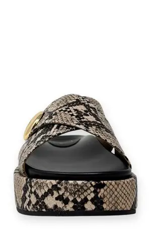 SHU SHOP Katie Platform Slide Sandal - Snake