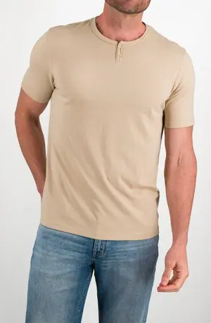 DEVIL-DOG DUNGAREES Short Sleeve Henley - Rye