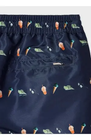 Paul Smith Swim Short Beach Snaps - Navy