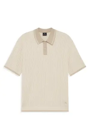 Paul Smith Organic Cotton Polo Sweater - Ivory