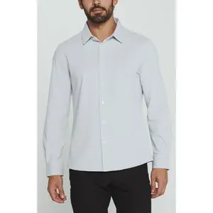 7 Diamonds Ferris Seersucker Button-up Shirt - Platinum
