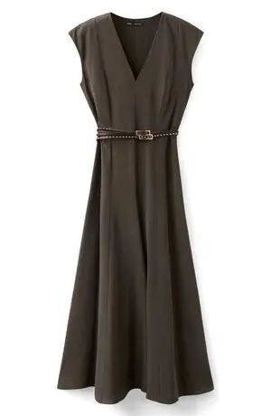 Mango Belted A-line Dress