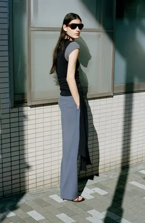 Mango Pleated Straight-leg Suit Trousers