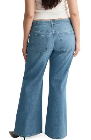 Mango Mid-rise Flare Jeans