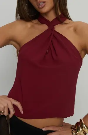 Princess Polly Adalynne Twist Neck Top