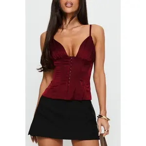 Princess Polly Scorsese Satin Corset Top
