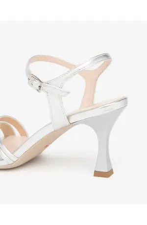 NEROGIARDINI Ankle Strap Sandal - Silver