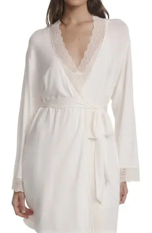 Eberjey Lara Lace Trim Robe