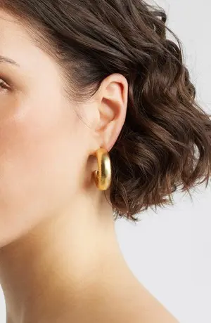 KARINE SULTAN Small Bubble Hoop Earrings