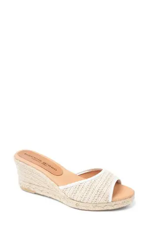 PATRICIA GREEN Sienna Raffia Espadrille Wedge Sandal