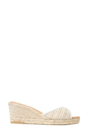 PATRICIA GREEN Sienna Raffia Espadrille Wedge Sandal