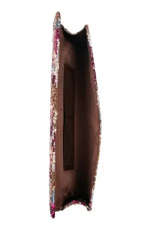 Jeffrey Campbell Sequin Clutch - Brown Multi