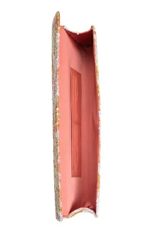 Jeffrey Campbell Sequin Clutch - Orange Multi