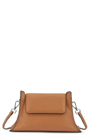 BEHNO Mini Winnie Pebble Leather Crossbody Bag - Clay