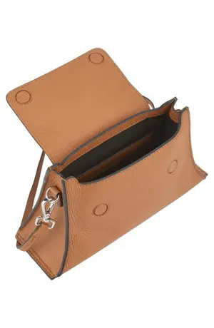 BEHNO Mini Winnie Pebble Leather Crossbody Bag - Clay