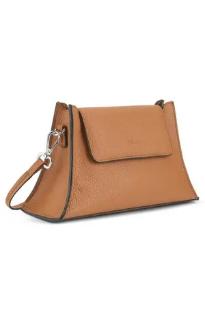 BEHNO Mini Winnie Pebble Leather Crossbody Bag - Clay
