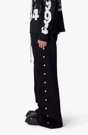 Mnml Side Snap Wide Leg Pants