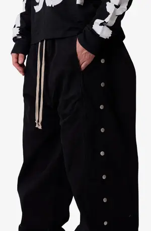 Mnml Side Snap Wide Leg Pants