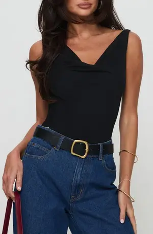 Princess Polly Axton Cowl Neck Bodysuit