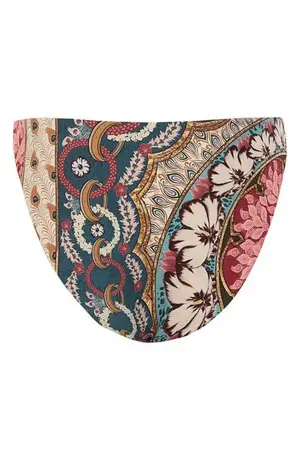 Agua Bendita Ilu Plume Bikini Bottom - Red