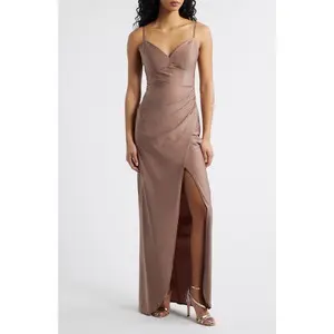 Emerald Sundae Ruched Evening Dresses